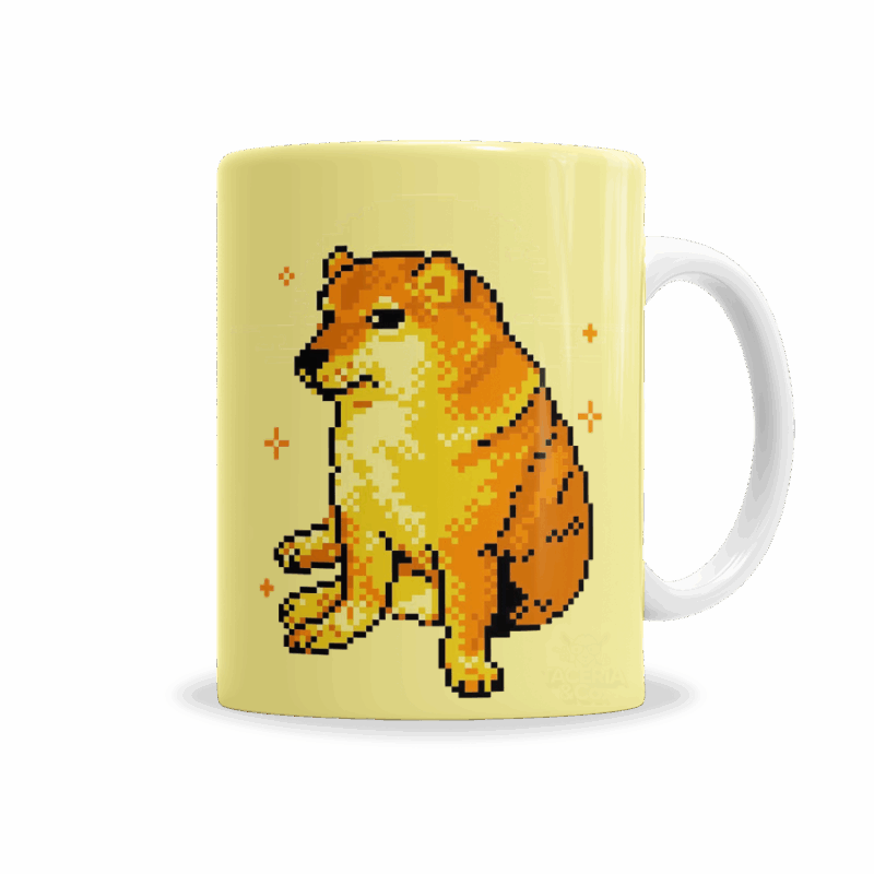 Tazas | Meme Cheems Perrito Pixel – Tacería &Co.