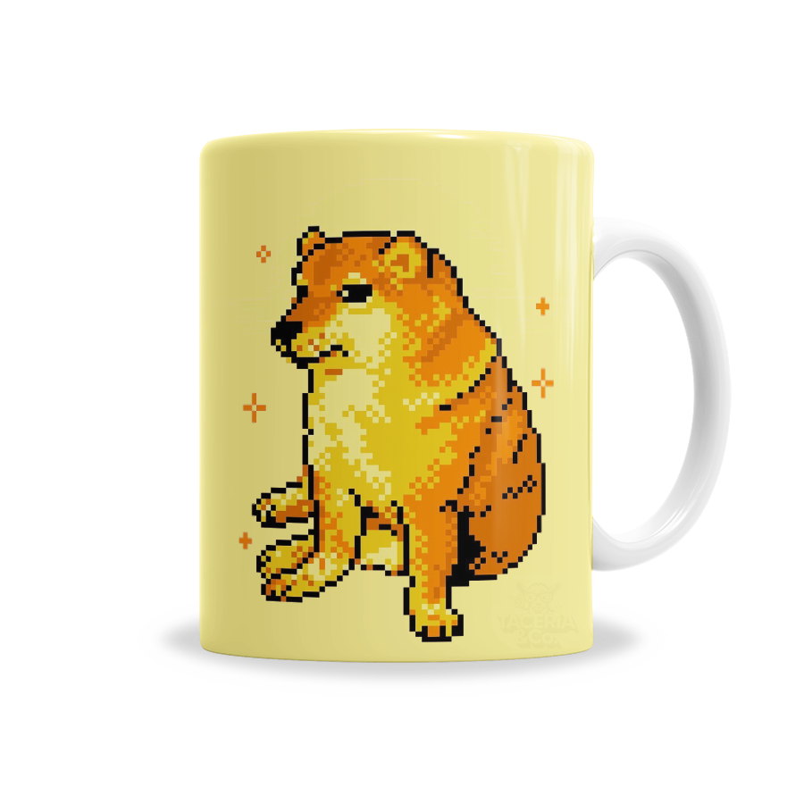 Tazas | Meme Cheems Perrito Pixel – Tacería &Co.