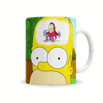 Tazas | Simpsons Homero Monito En La Cabeza – Tacería &Co.