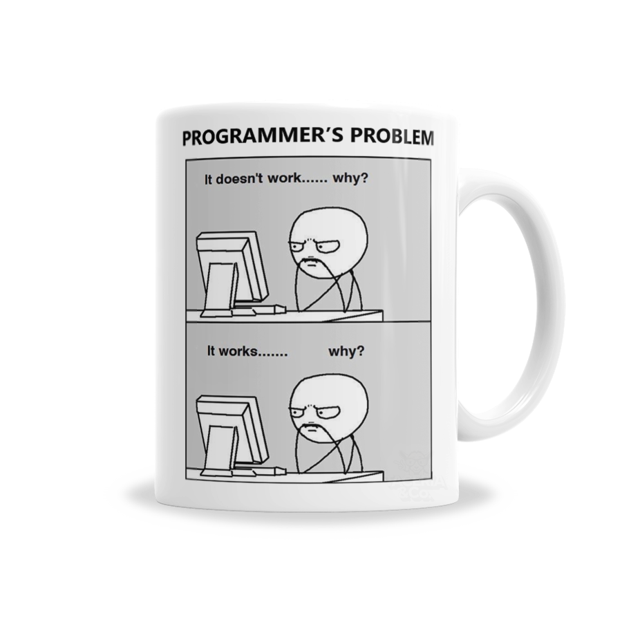 Tazas | Programador Meme Problemas Programando – Tacería &Co.